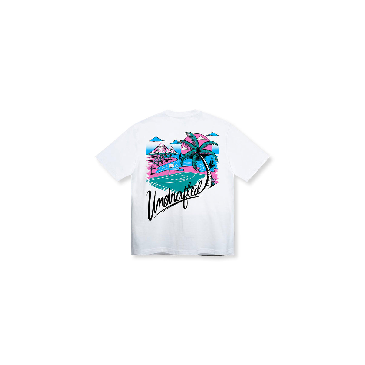 POR LA PLAYA Tee in White – UNDRAFTED