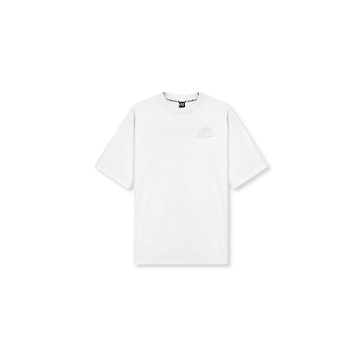 Costa Cashman Logo Embro Regular Tee in White – UNDRAFTED