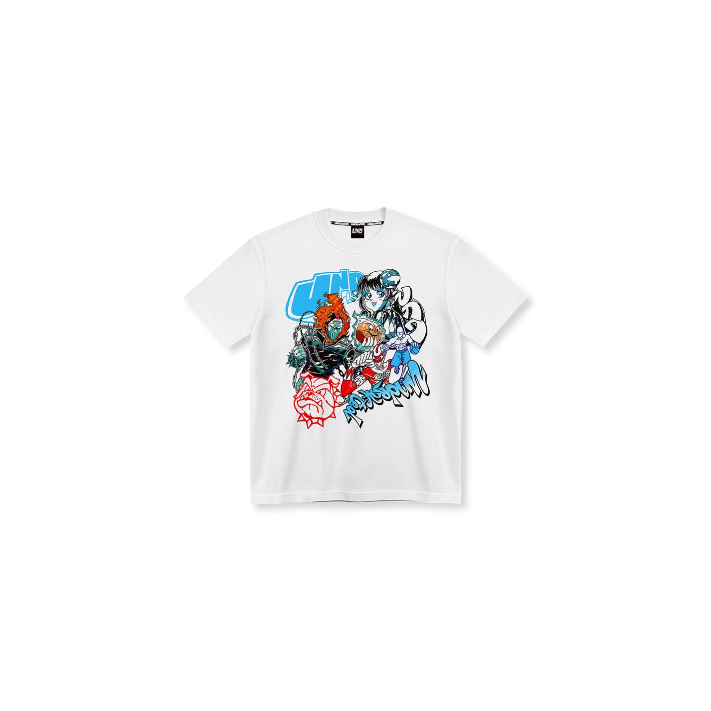 BASQ Tee in White – UNDRAFTED