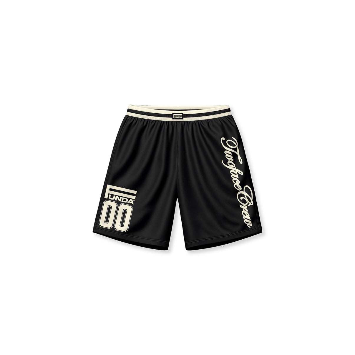 TWO FACE ARC MICROSHINY SHORTS BLACK – UNDRAFTED