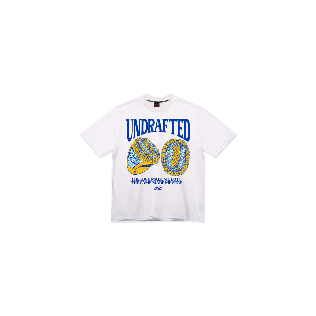 Bling Ring Tee in White – UNDRAFTED